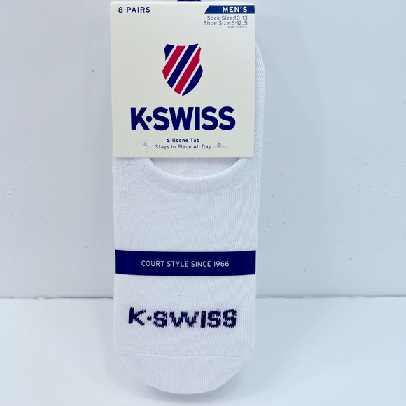 K-Swiss | Underwear & Socks | Kswiss 8 Pairs Of Court Style Low Cut ...